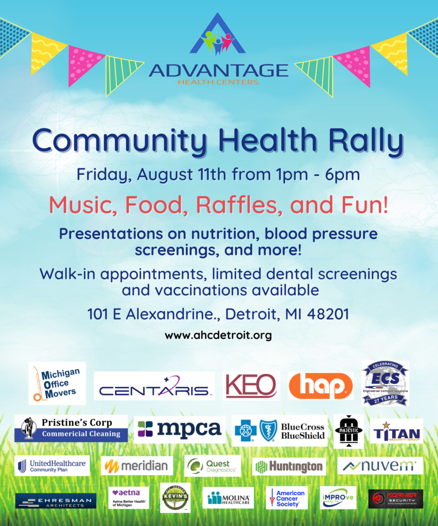 Advantage Health Host Free Community Health Rally August 11 in Detroit ...