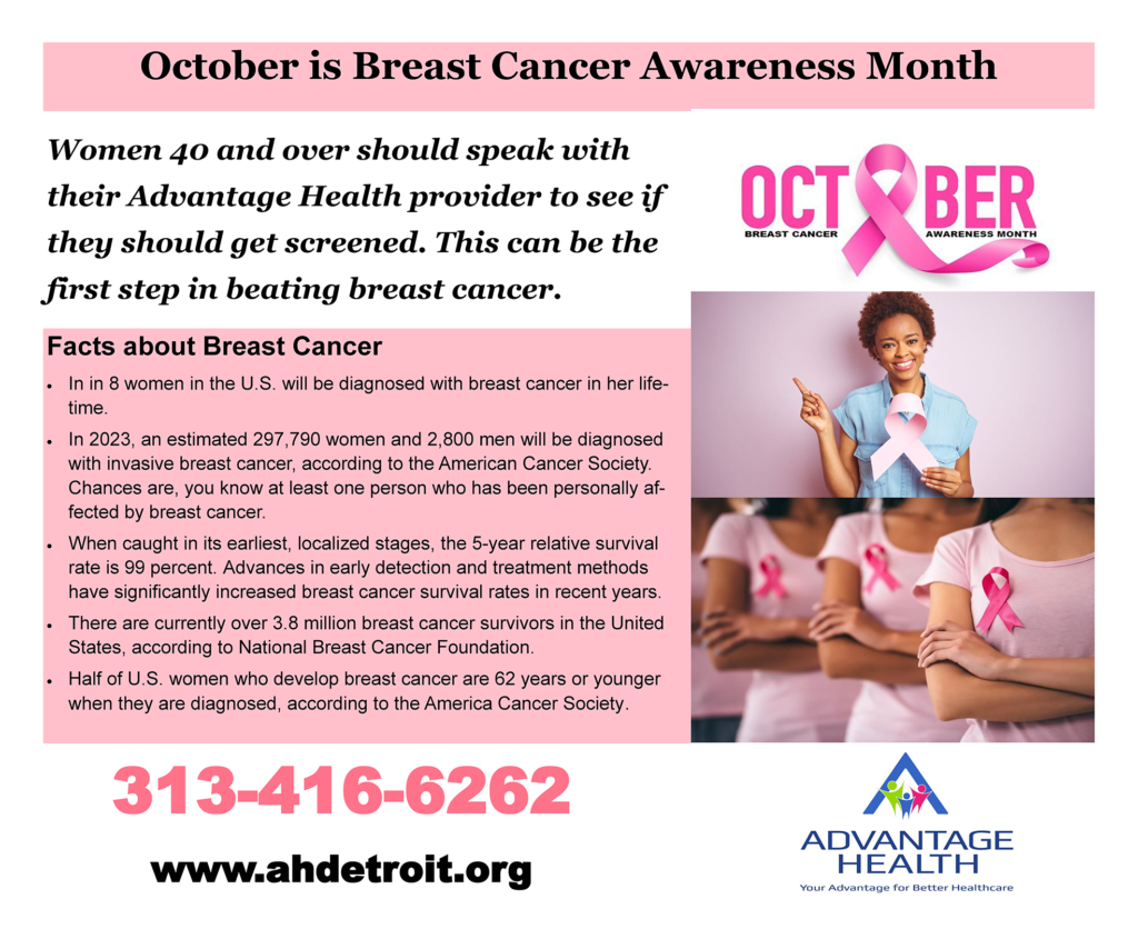 October is Breast Cancer Awareness Month - Advantage Health