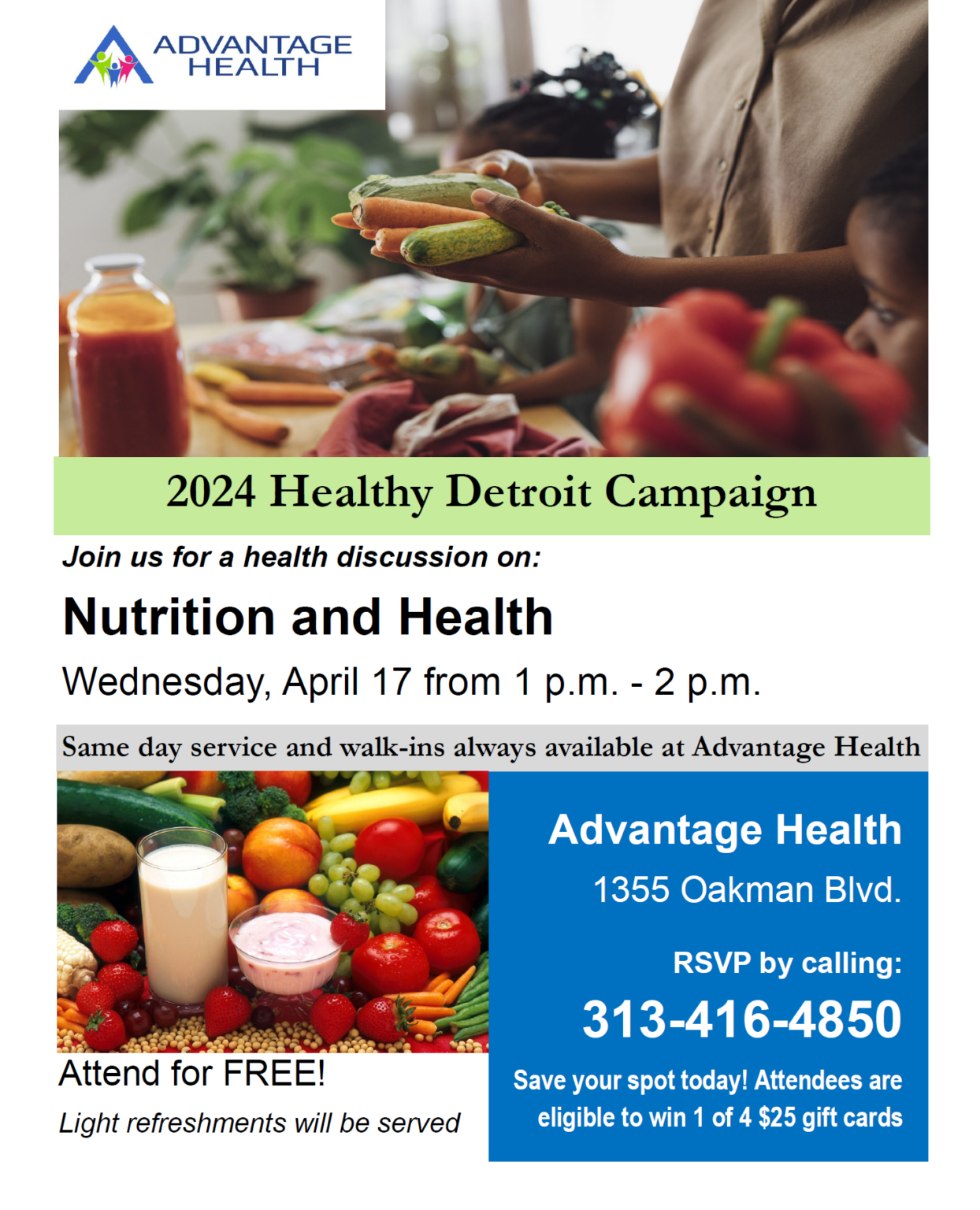 2024 Healthy Detroit Campaign - Advantage Health